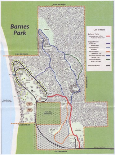 Barnes Park Trail Map | Torch Lake Views